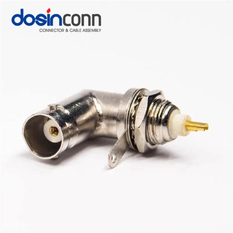 Bnc Bulkhead Rack Female Right Angle Solder Connector 50ohm - Buy Bnc ...