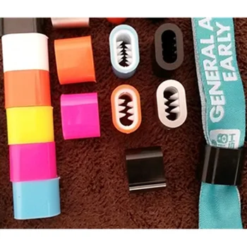 Custom Colorful Plastic Sliding Lock Clasp For Fabric Wristband ...