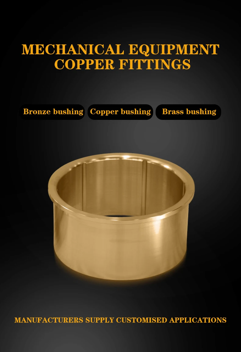 C93200 Durable Bronze Sliding Bushing Flange Sleeve Bearing with ...