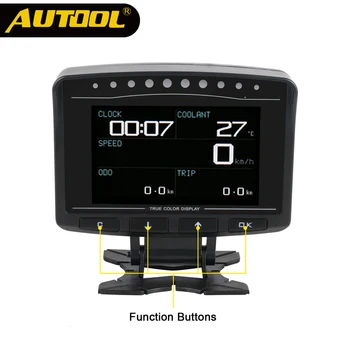 Autool X50 Pro Obd 2 Hud 디지털 자동차 컴퓨터 자동 Ecu 필름 게이지 속도계 전자 모니터 진단 도구 ...