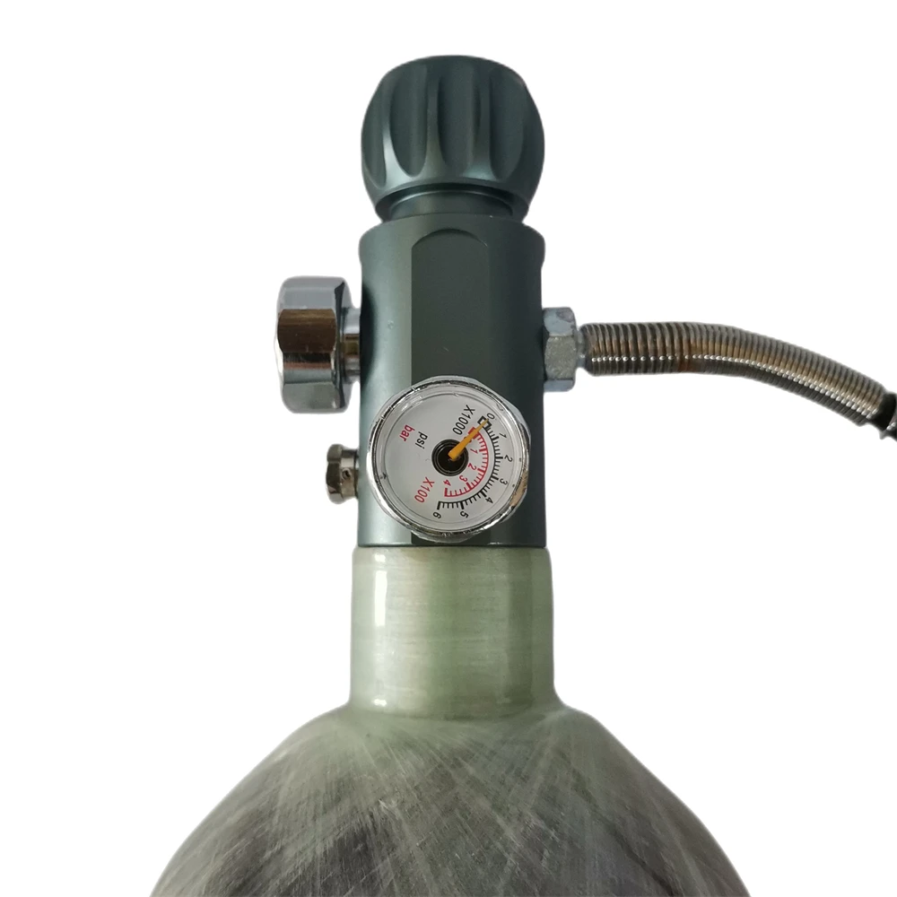 M18x1.5 PCP Tank Dual Gauge Charging Valve - 6000psi Adapter