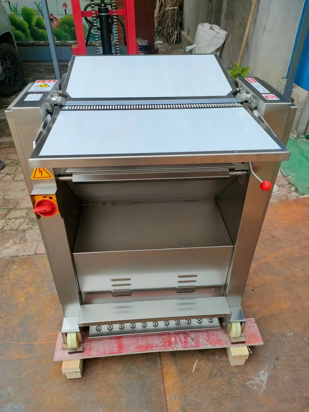 Adjustable Thickness Pork Skinning Machine Skin Cutting Beef Lamb and ...