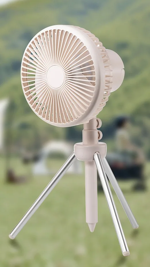 Portable Multifunctional Tripod Fan Rechargeable Standing Fan With ...