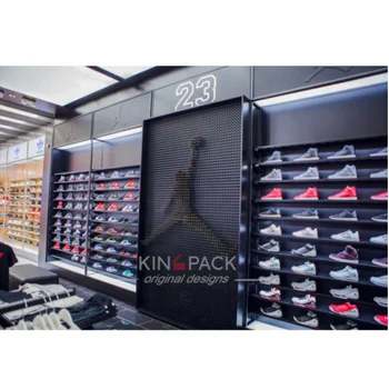 Showcase Counter In Luxury Shoe Store Display Racks And Shoes Display ...