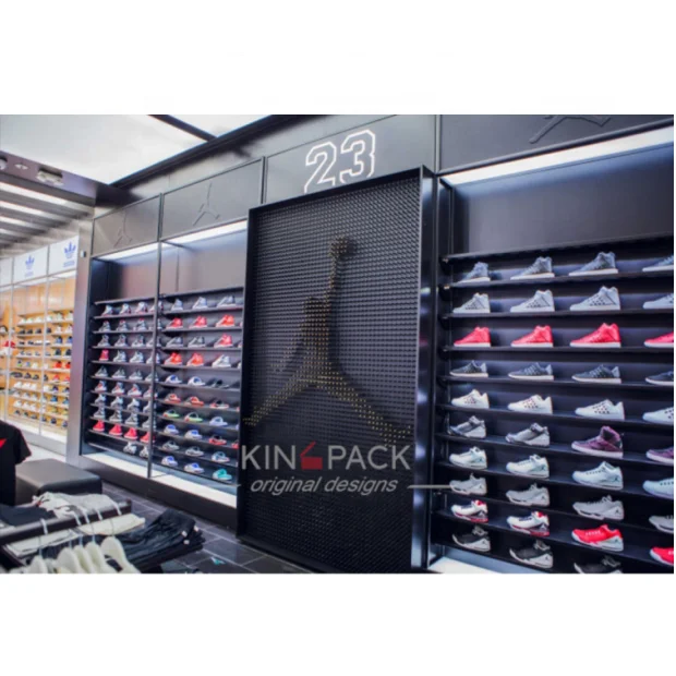 Showcase counter in Luxury Shoe Store Display Racks and Shoes Display ...