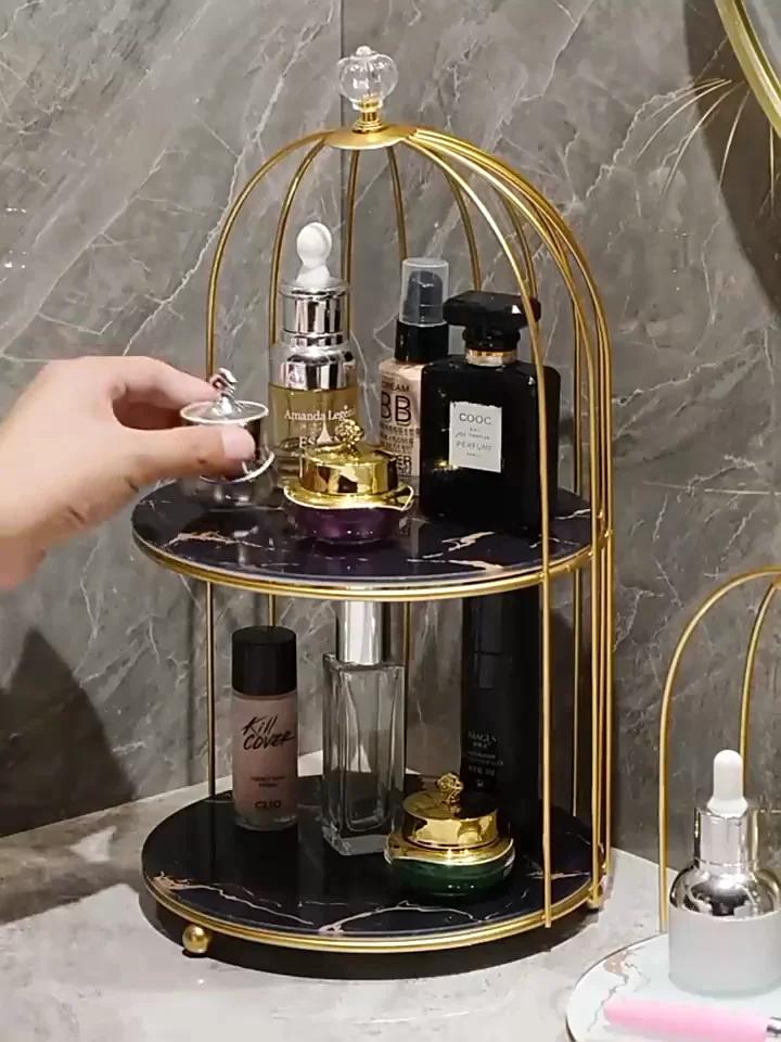 Bathroom Metal Decor Bird Cages Shelves Units Desktops Make Up Storages ...