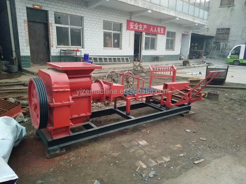 Burnt Red Earth Bricks And Tile Production Machine Solid Logo Clay ...