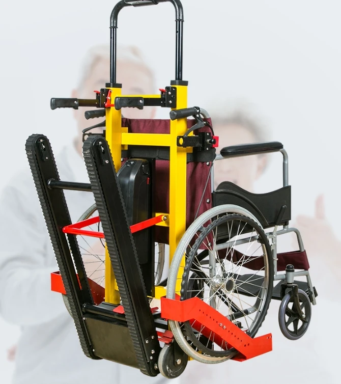 Folding Electric Stair Climbing Wheelchair Docking Car Stair Trolley ...