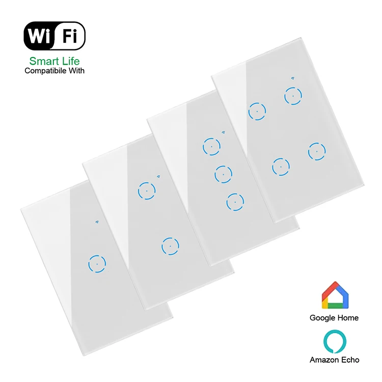 Smart Home LED Light Switch - Tuya Gang Home Electrical Remote