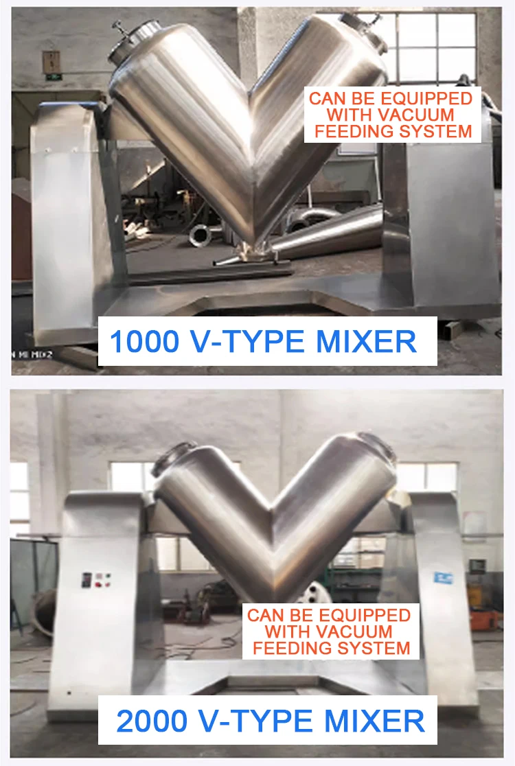 10KG 20KG 30KG 50KG 15L Dry Powder 500L V Blender Mixer for Small Dry ...