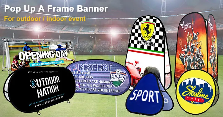 High Quality Outdoor Foldable Popup A Frame Display Double Sided ...