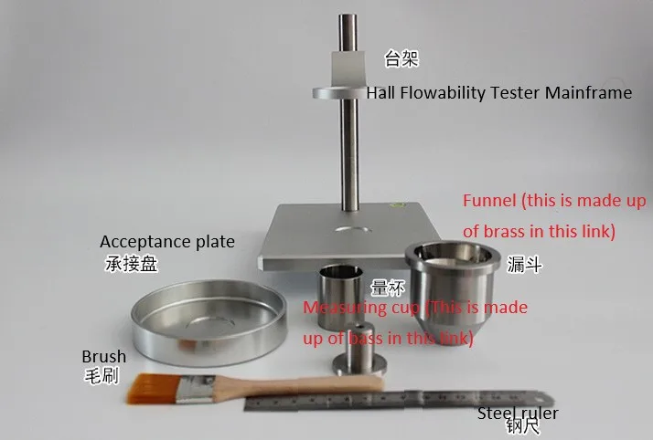 Hall Flowmeter Funnel for Testing Flow Rate of Metal Powders