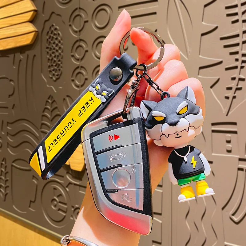 Creative Cartoon Werewolf Hat,Little Boy,Exquisite Car Keychain,Women's ...