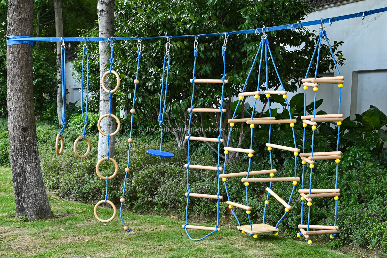 Wooden Climbing Ladders Indoor Sensory Hanging Training Swing Sensory ...