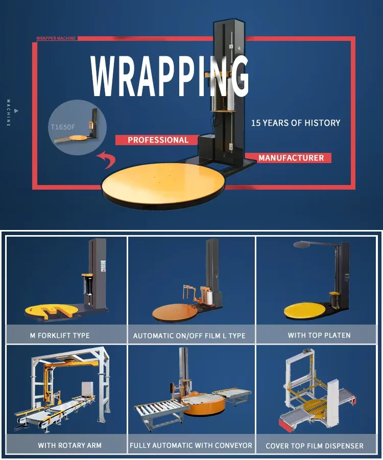 Automatic Wrapping Vertical Pallet Strapping Pallet Wrapper Automatic ...