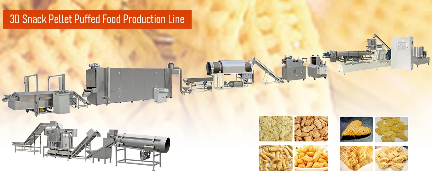 Automatic 2d 3d Snack Pellet Production Machine Fried Papad Making ...