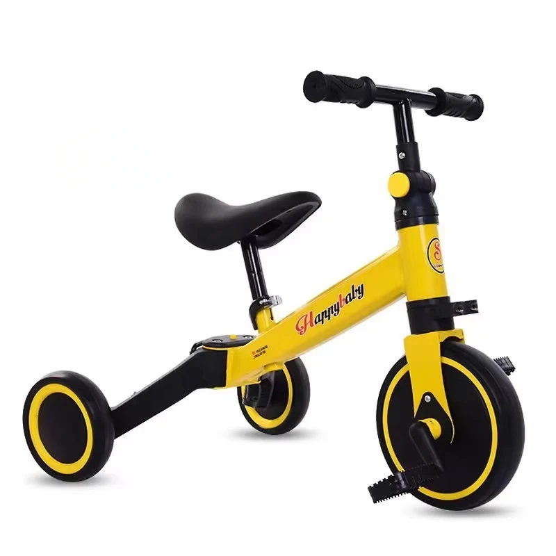 2025 New Balance Bike Folding Tricycle Children's Bike with Pedals 1-6 ...