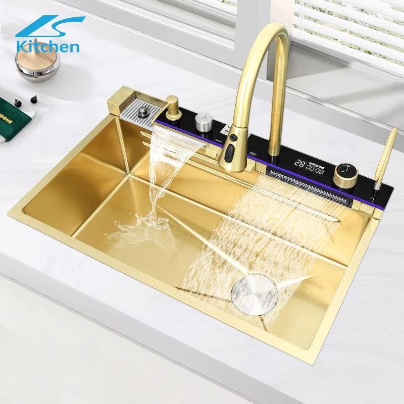Smart Kitchen Sink - Hand Made Stainless Steel Design