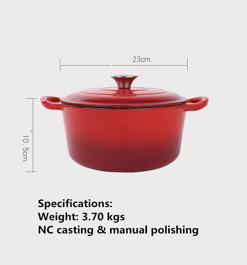 Customized Modern Enamel Kitchen Ware Sets Ceramic Dutch Oven Large ...