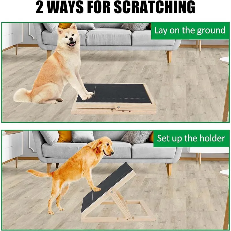 Scratch Square for Dogs Wooden Treat Box and Nail Alternative to Dog ...