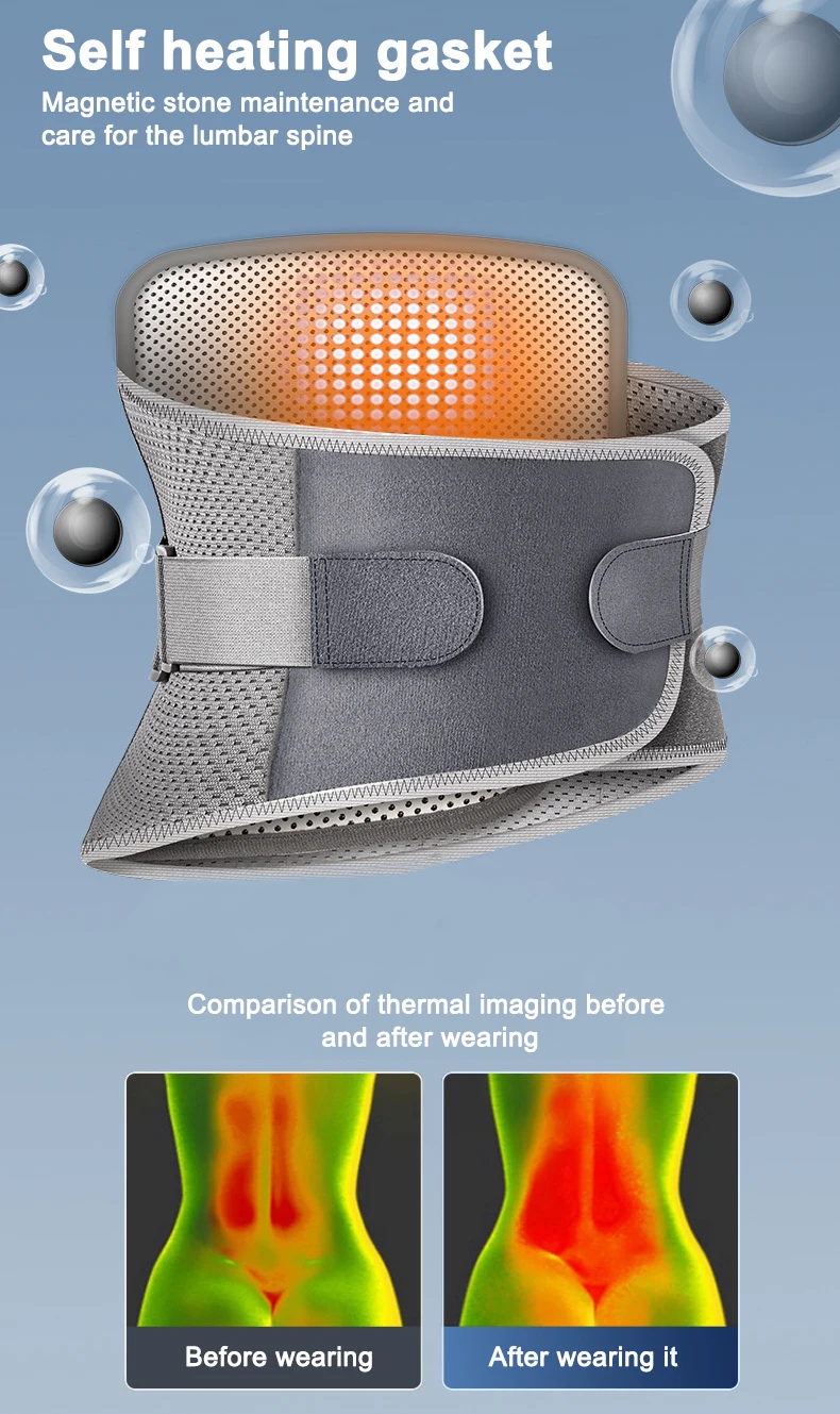 Logo Custom Waist Lumbar Brace Lower Back Pain Relief Long Sitting ...
