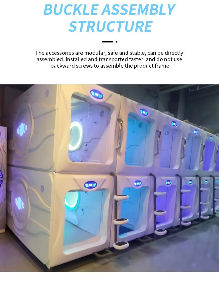 Sound Proof Sleeping Pods Hotel Capsule Double Bed Sleep Pod Capsule ...