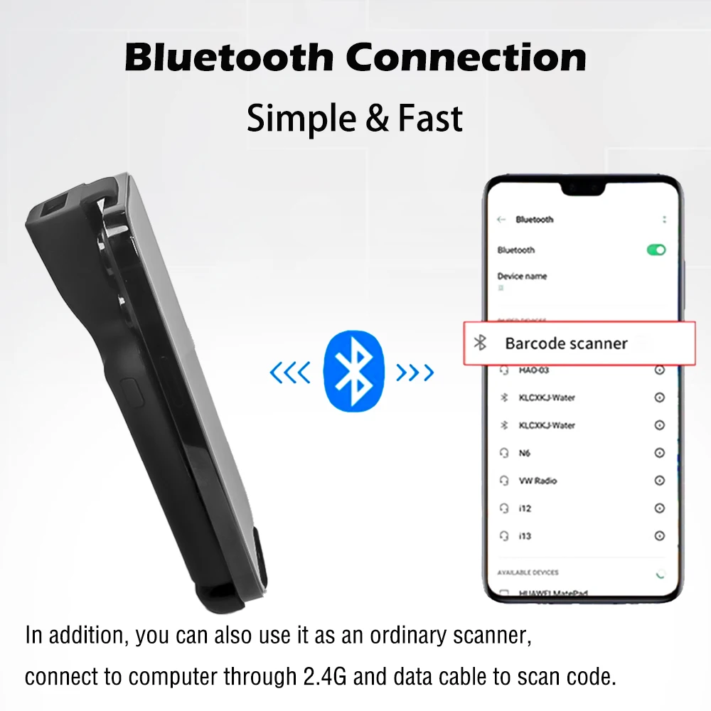 Retail Supermarket Qr Code Mobile Phone Payment Box 1d 2d Handsfree Barcode Scanner - Buy Back ...
