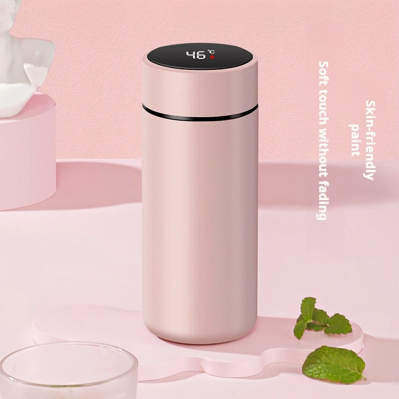 Newell Smart LED Temperature Display Metal Insulation Water Bottle Cup Stainless Steel ...