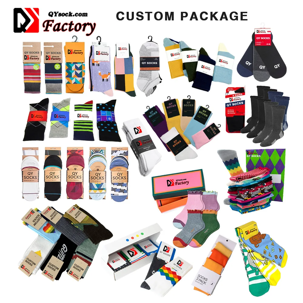 Wholesale Custom Socks Oem Design Your Own Sock Customize Logo Cotton ...