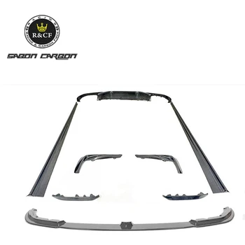 M8 Bodykit Mx Style Carbon Fiber Front Lip Side Skirts Diffuser For Bmw ...