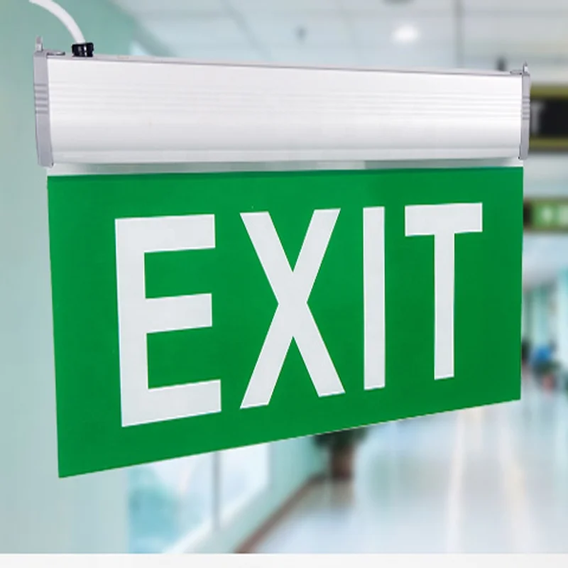 Fire Exit Sign Board Rechargeable Wall Mounted 5w 7w 9w 12w Twin Spot ...