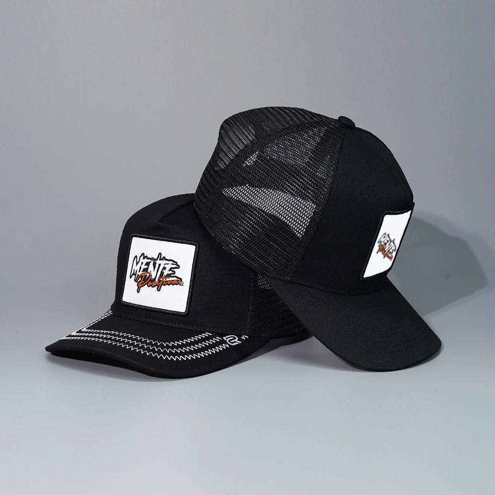 Wholesale Custom Mesh Trucker Hat Baseball Cap Embroidery Patch Logo ...