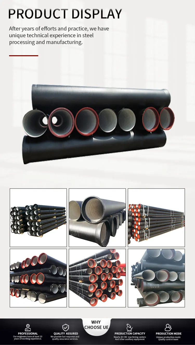 ISO 2531 Ductile Iron Pipes for Water Supply - Reliable & Durable