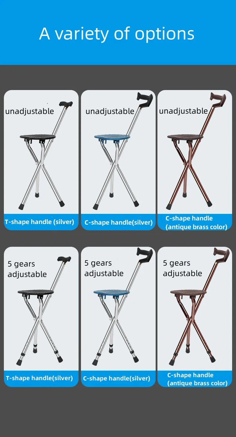 Steady Support with the Folding Three-Legged Walking Stick