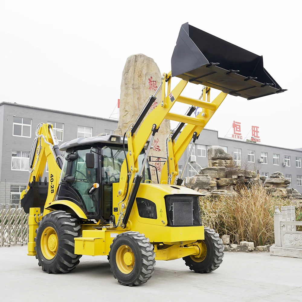 Chinese Backhoe Loader Retroexcavadora 4x4 Backhoe Excavator Loader ...