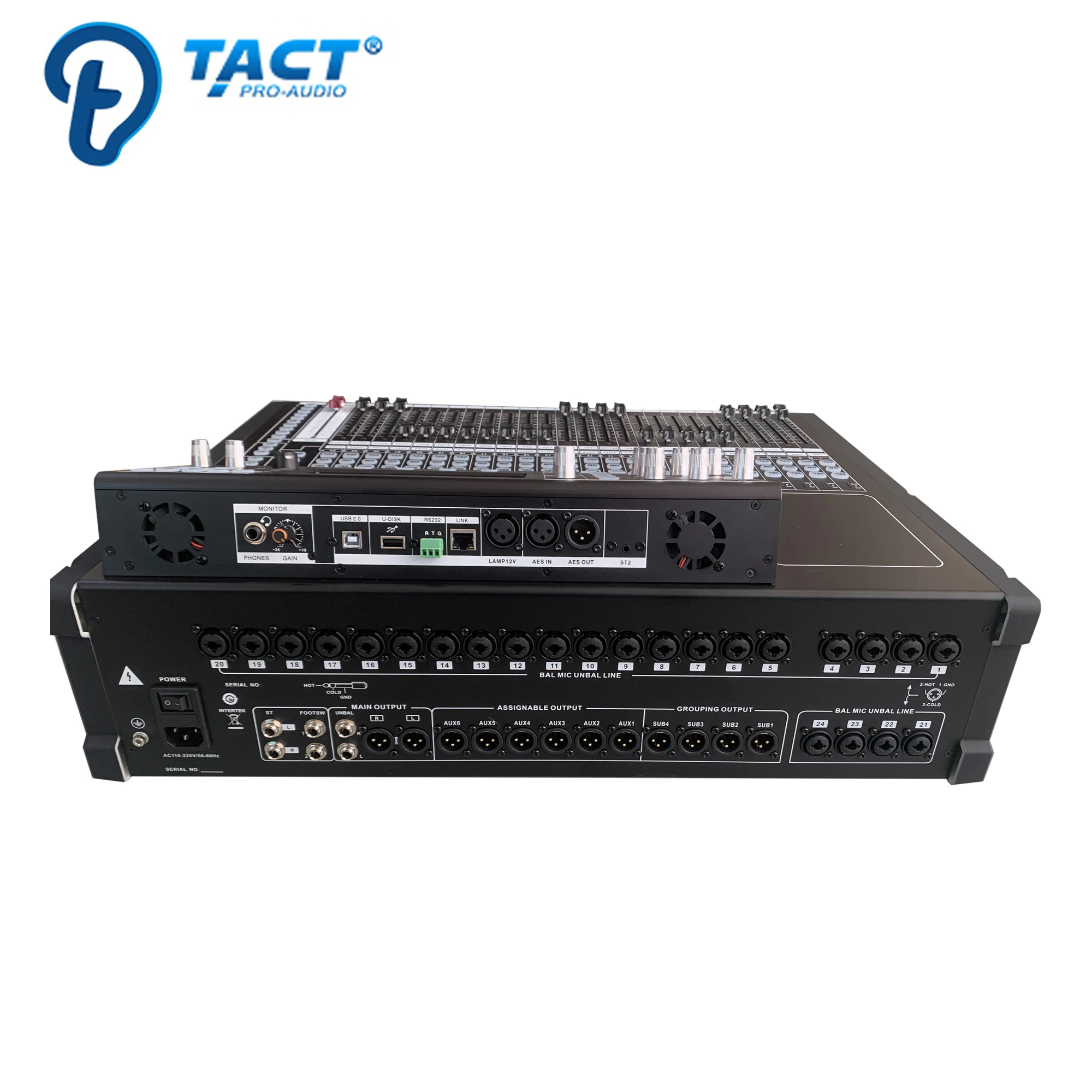 24 Channel Digital Audio Mixer for Professional Show Use