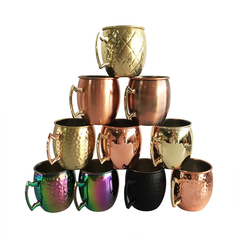 Mini 2oz 16oz Black Silver Copper Bottle Mugs - Classic