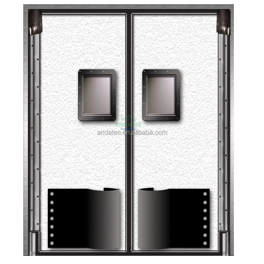 Commercial Kitchen Stainless Steel Glass Swinging Door | Durable ...