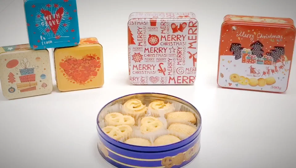 Premium 340g Round Tin Sweet Biscuit Danish Style Butter Cookies ...