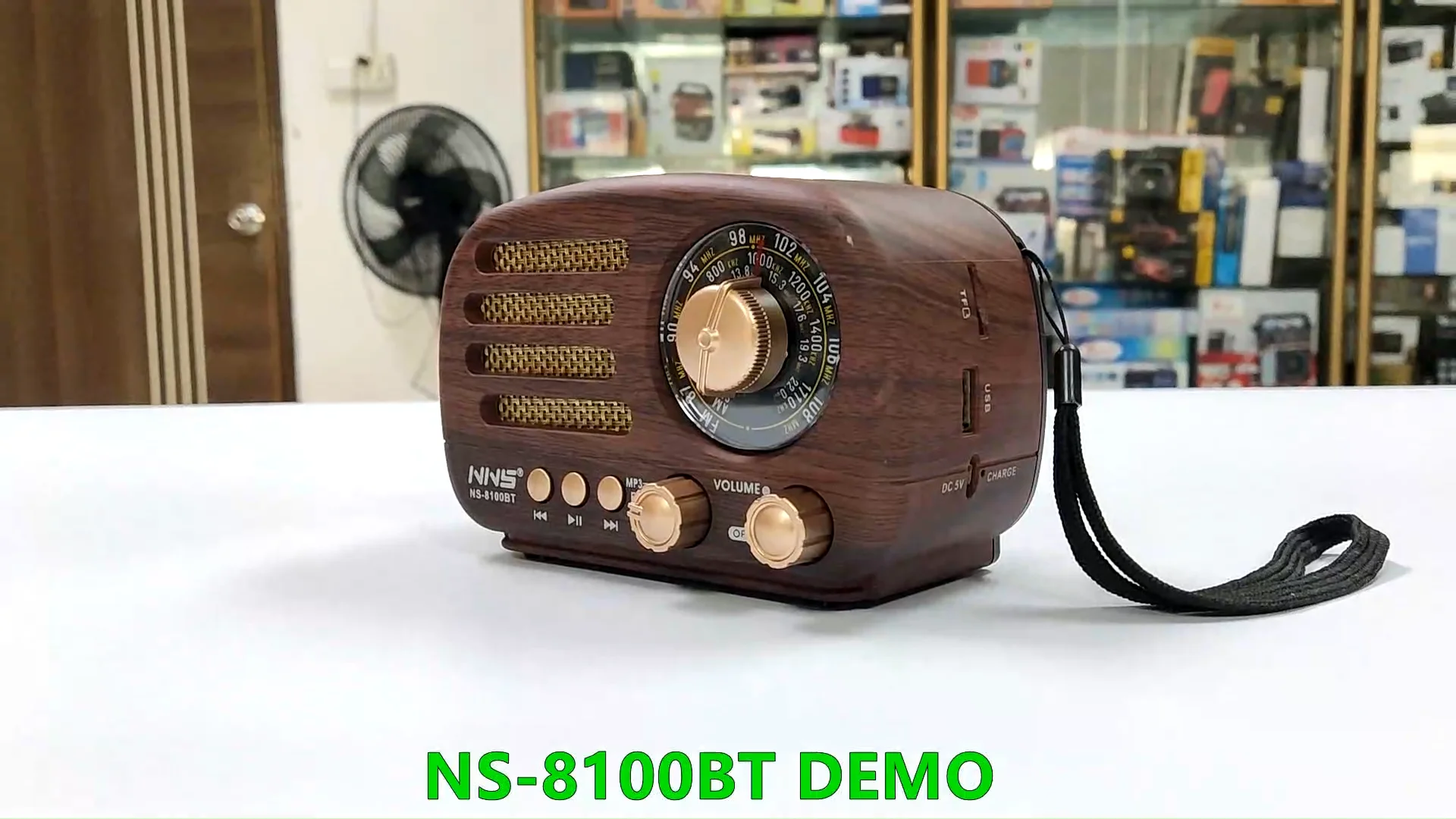 Ns-8100bt Small Size Usb Charge Wooden Radio Am Fm Sw With Usb/tf Input ...