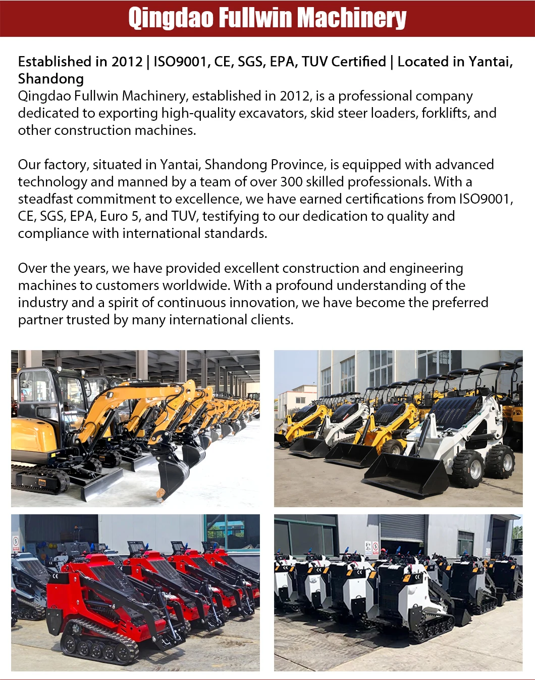 Fullwin ROPS Mini Seated Skid Steer Loader - Flexible & Durable