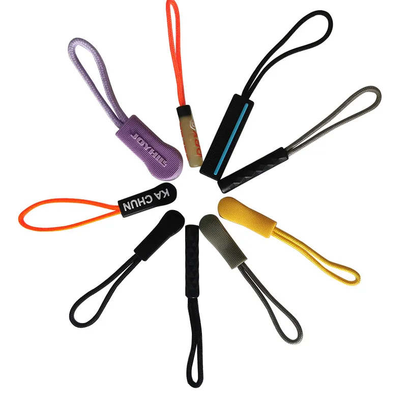 High Quality Custom Print Logo Rubber Zipper Puller Silicone Zipper ...