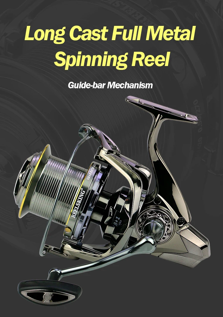 Premium Full Metal Body Tk9000/10000/12000 25kg Drag Metal Spool Guide ...