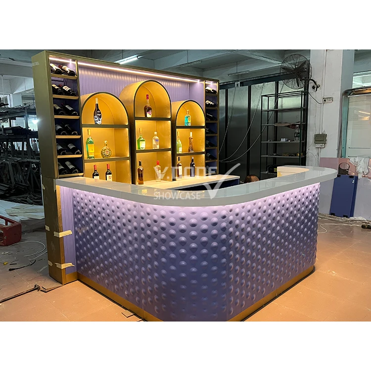 Supermarket Retail Store Thermostatic Wine Display Cabinet Bar Counter ...