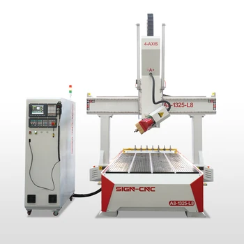 Sign A8 4 Axis Disc Atc Cnc Router Machine For Surfacing Machining And ...