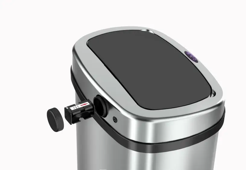 High Quality 50L Intelligent Automatic Touch Free Oval Shape Dustbin ...