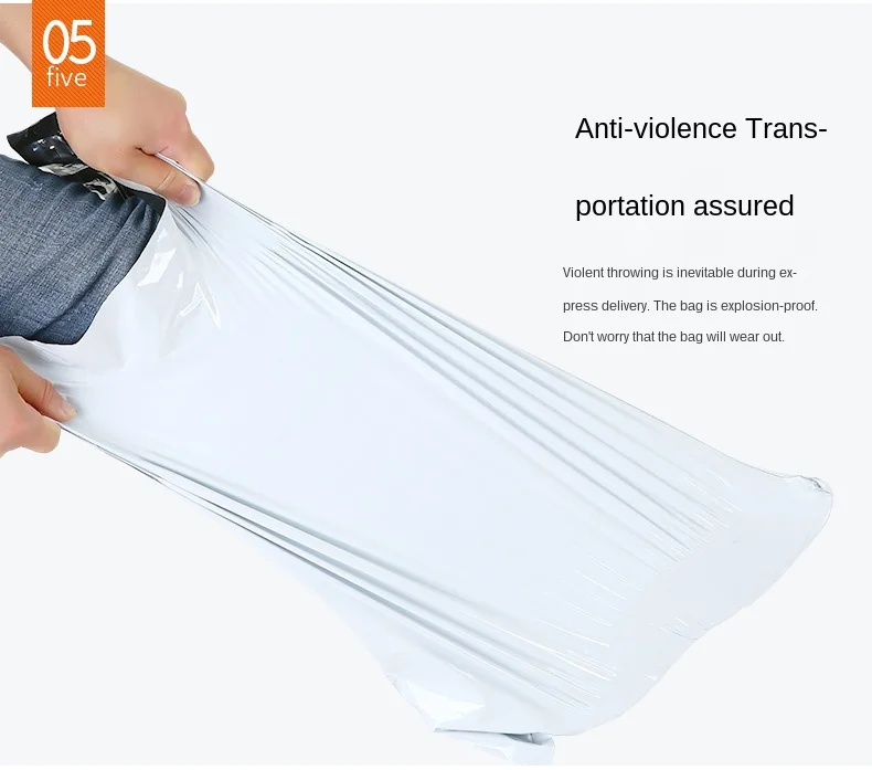 Multi-Purpose White Matte Plastic Shipping Bags - Self-Adhesive ...
