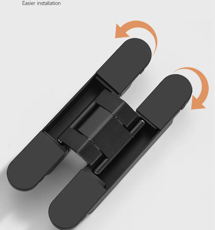Aluminum Hidden Invisible Gate Hinge 3d Adjustable Concealed Door Hinge ...