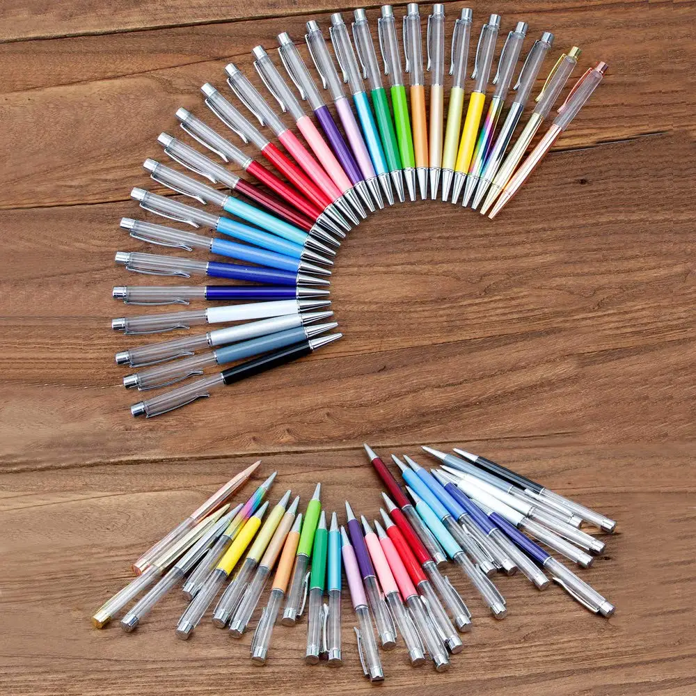 27 PACK Colorful Empty Tube Pens - DIY Liquid Sand Pens
