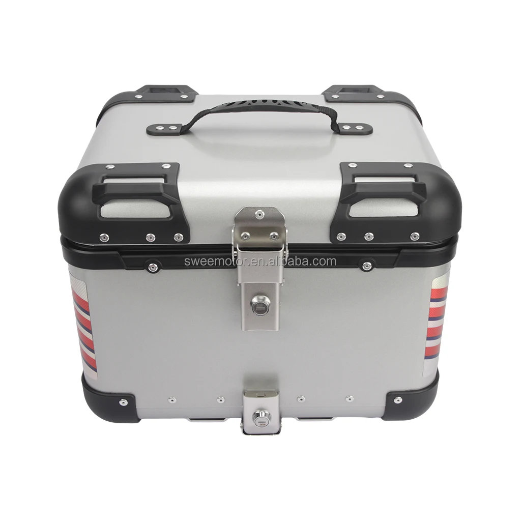 45L Motorcycle Tail Boxes - Durable Aluminum Alloy Trunk